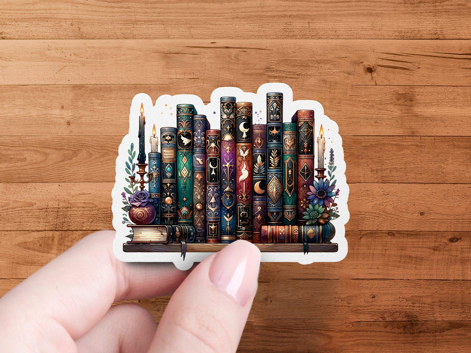 Watercolor Book Spines Bundle PNG Set, Instant Digital Download, Witchy ...