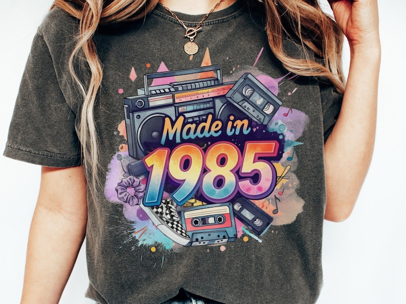 1985 Birthday PNG: 40th Birthday Sublimation Design (digital Download ...