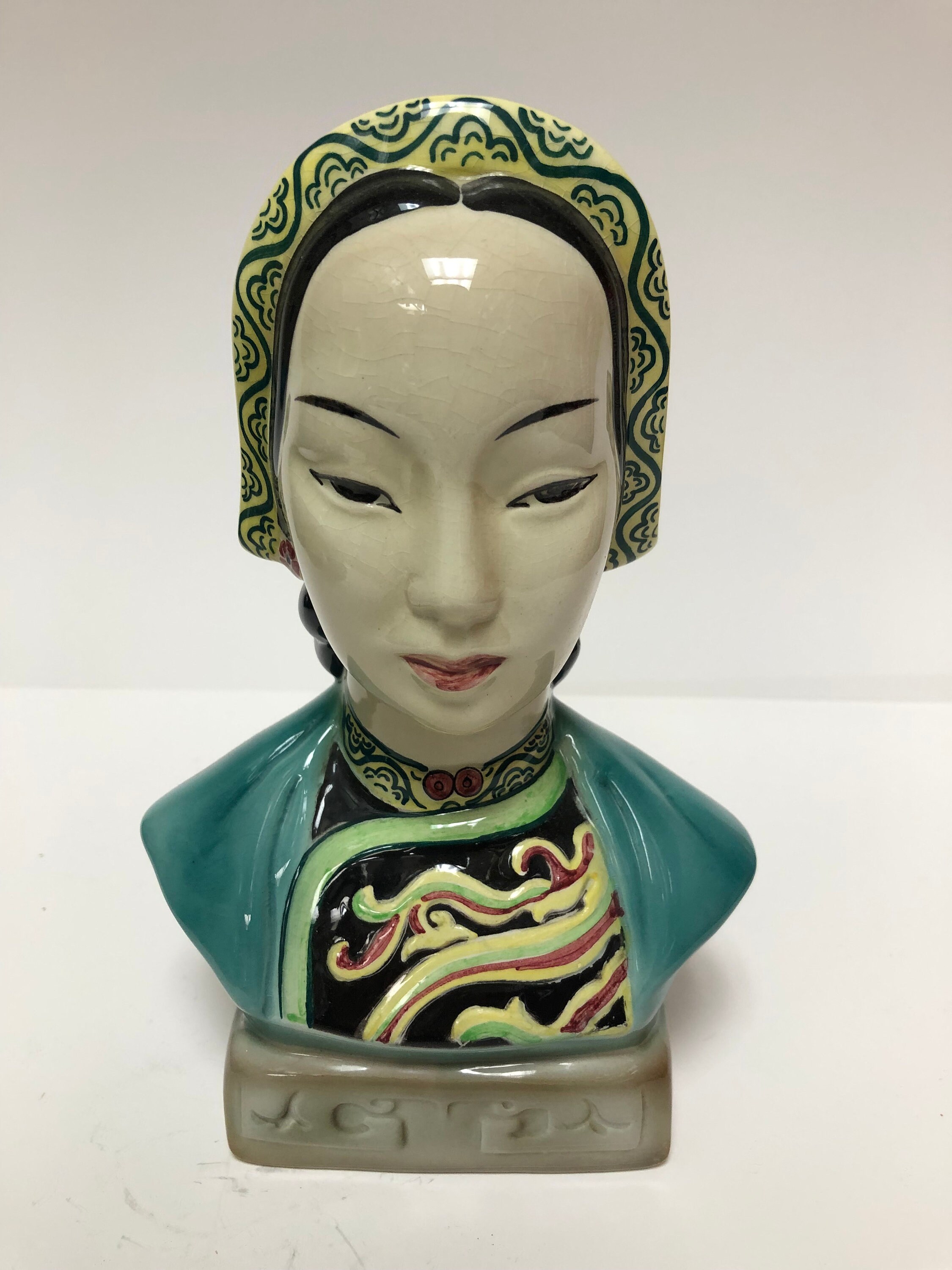 Pair Vintage Male & Female Chinese Pottery Figures - Etsy