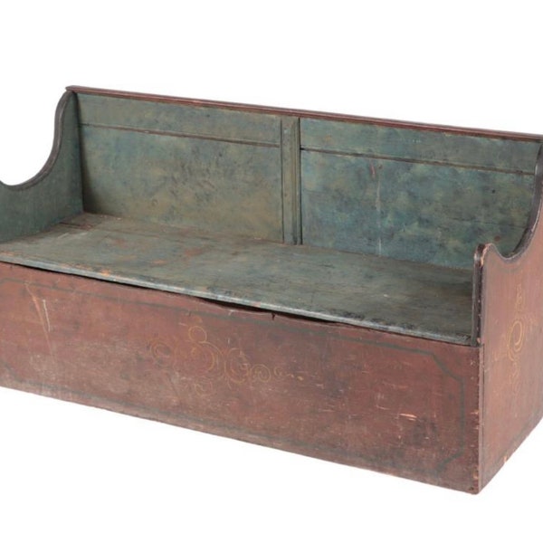 Antique Storage Bench - Etsy
