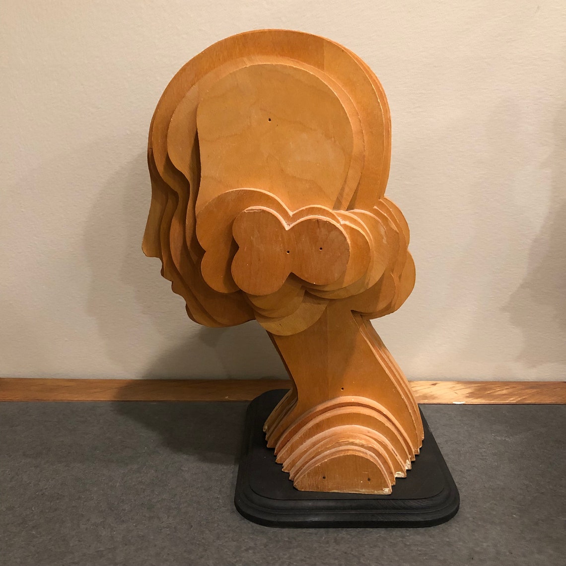 Sculptural Abstract Folk Art Woman Plywood Bust - Etsy