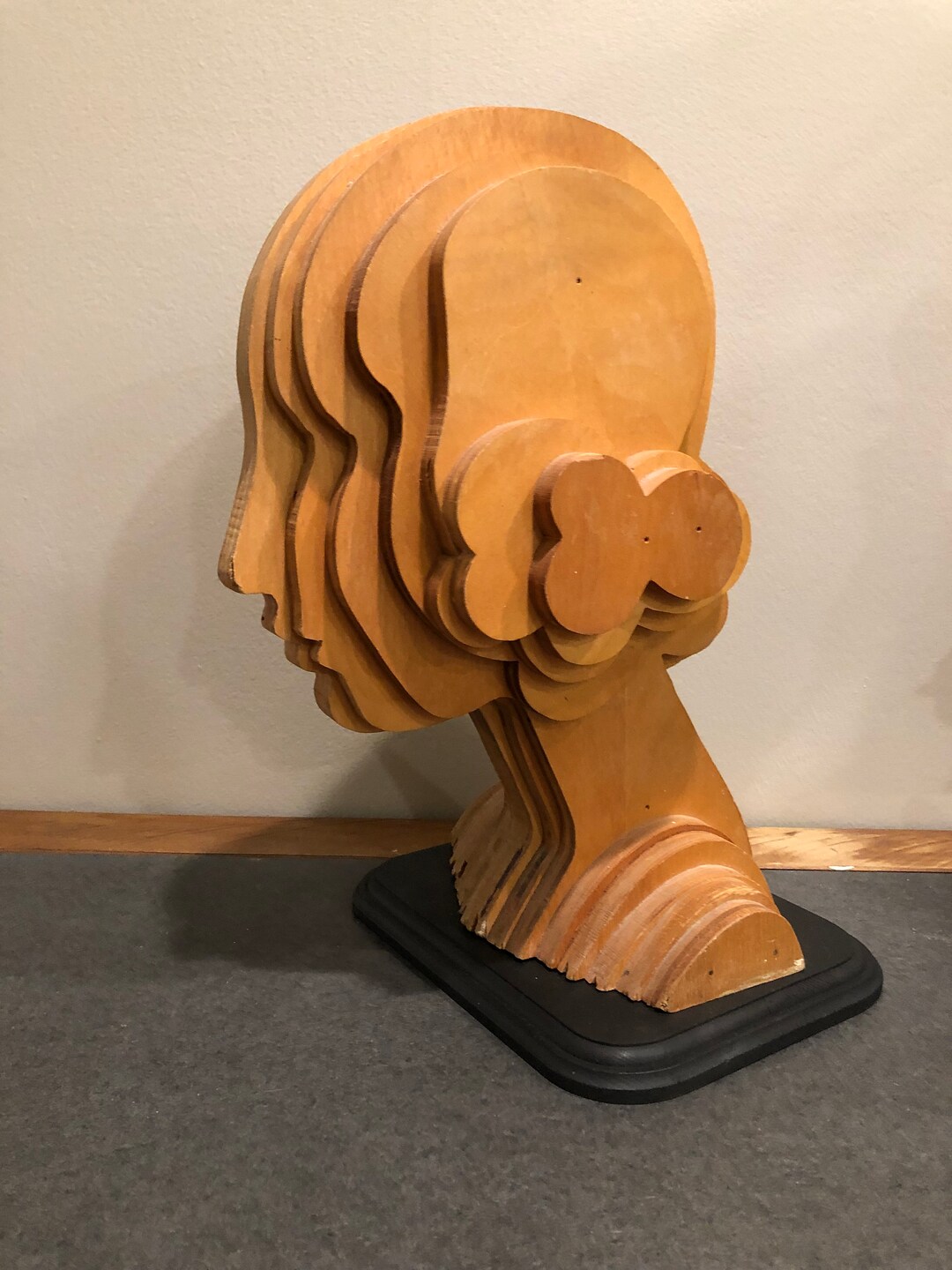 Sculptural Abstract Folk Art Woman Plywood Bust - Etsy