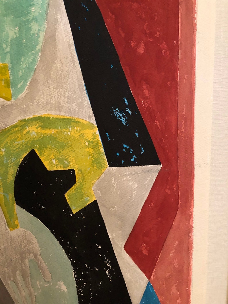 Original Mid Century Modern David Segel Abstract Painting | Etsy