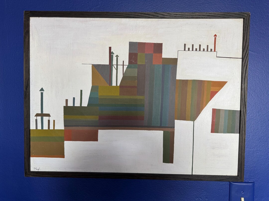 David Segel Los Angeles Mid Century Modern Abstract Original Painting ...