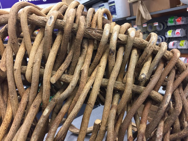 Huge Vintage Folk Art Tree Twig Branch Basket - Etsy