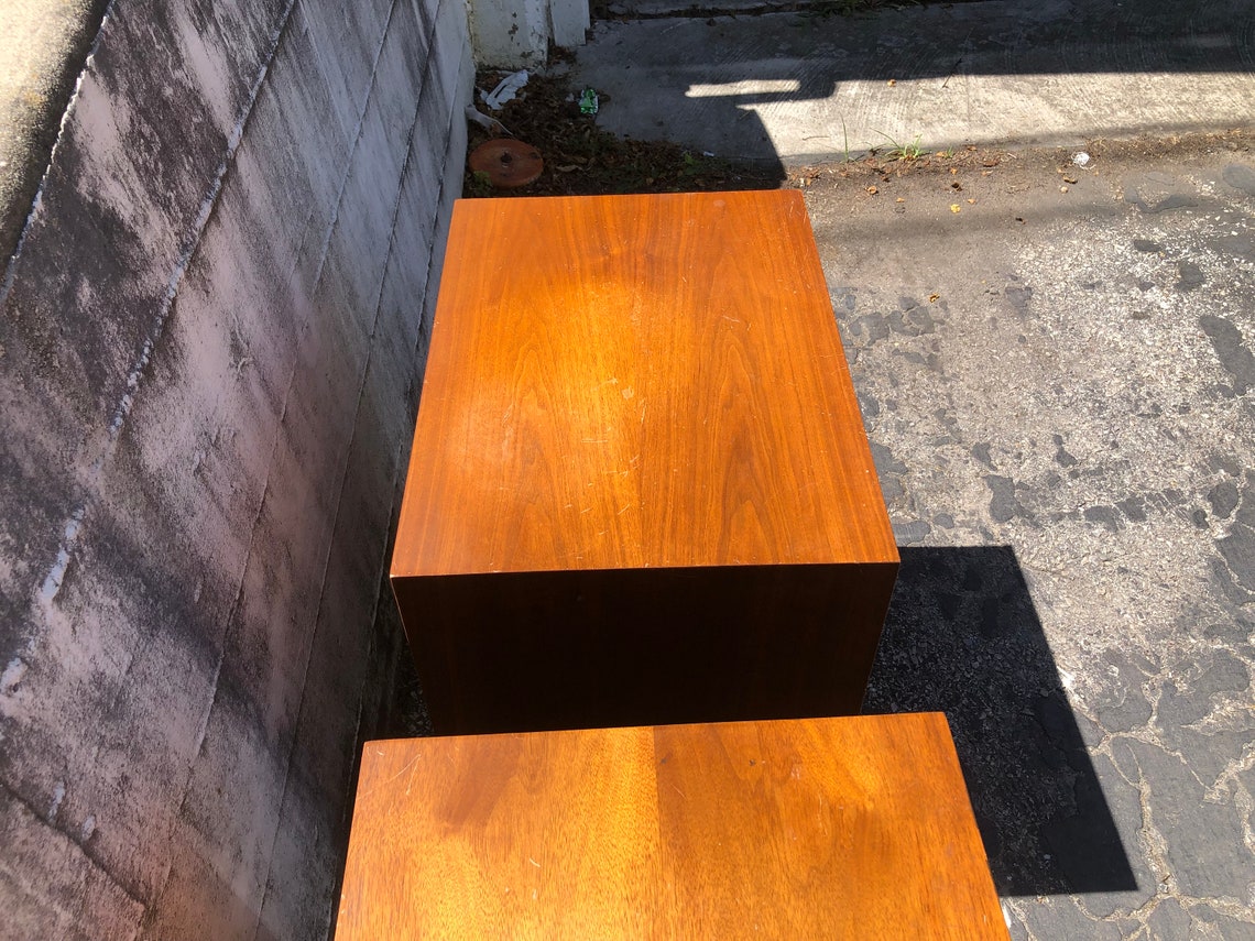 Pair of Albert Parvin Sculptural Mid Century Modern Nightstands - Etsy