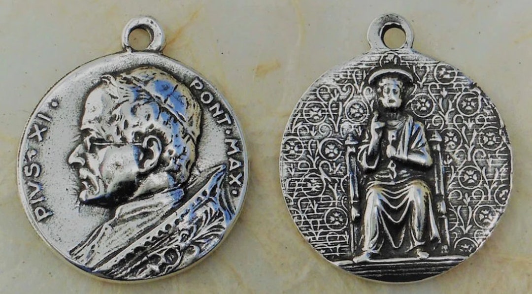 MEDAL, St. Simon Peter/pope Pius XI - Etsy