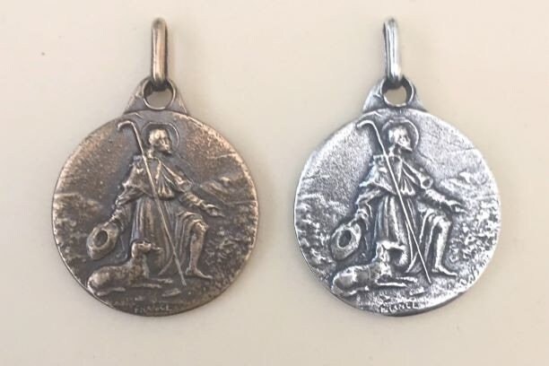 MEDAL, St. Roch, Rocco, Patron Saint of Dogs, Epidemics, Plagues - Etsy