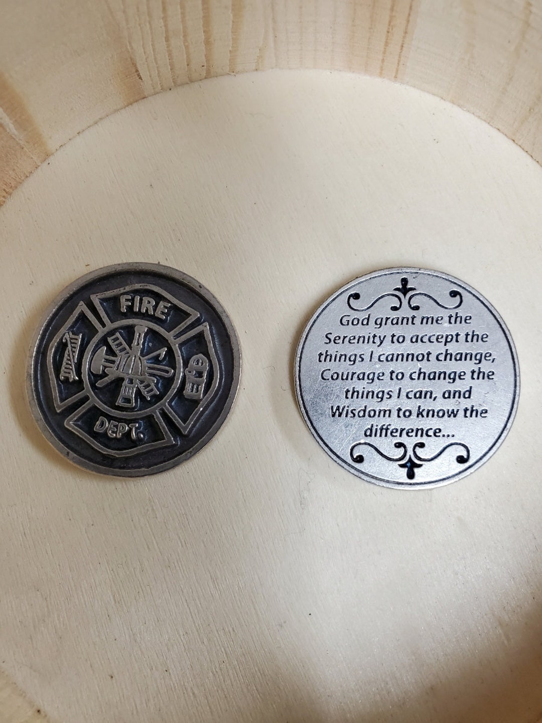 Firefighter Token - 3 Piece - Etsy