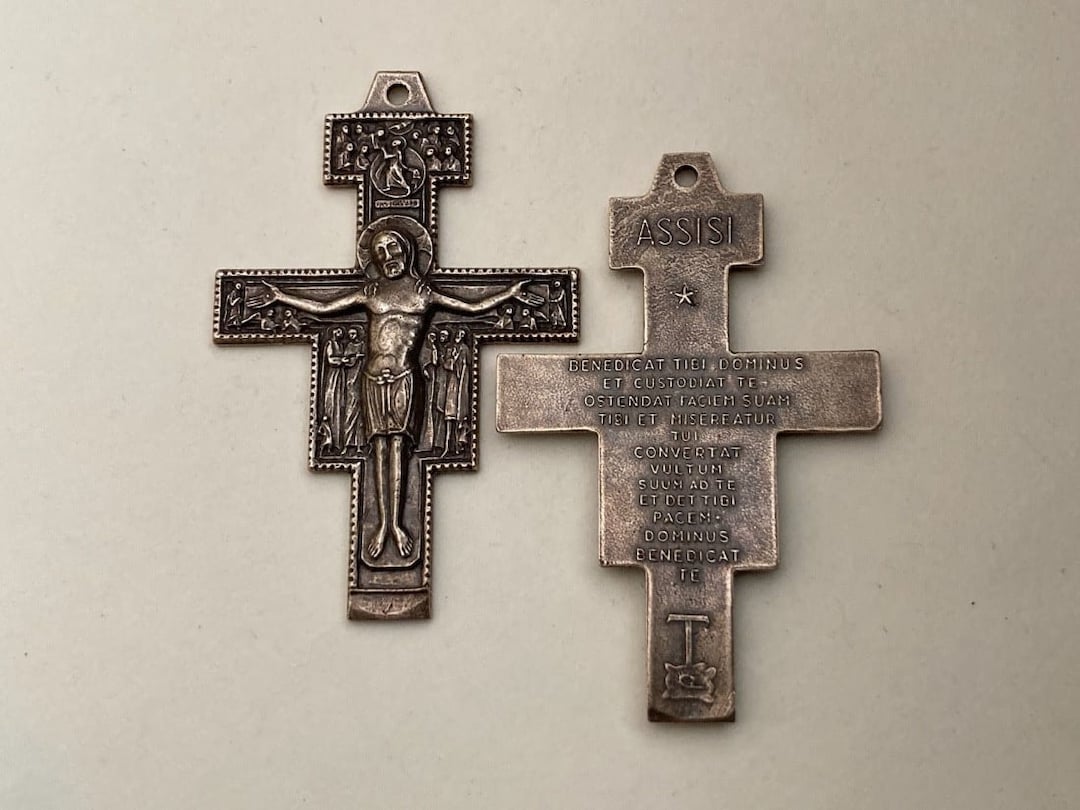 CRUCIFIX, Angels/ Assisi Benediction Prayer - Etsy