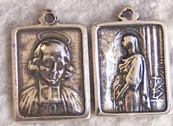 MEDAL St. Philomena/ St. John Vianney of Ars France. - Etsy