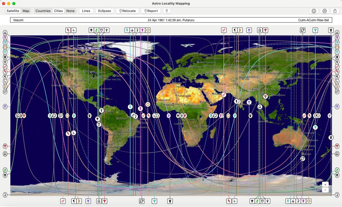 Astrocartography Reading & Chart - Etsy