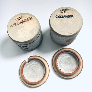 1970's Scottish Studio Pottery Set of Ceramic Containers by J.V ...