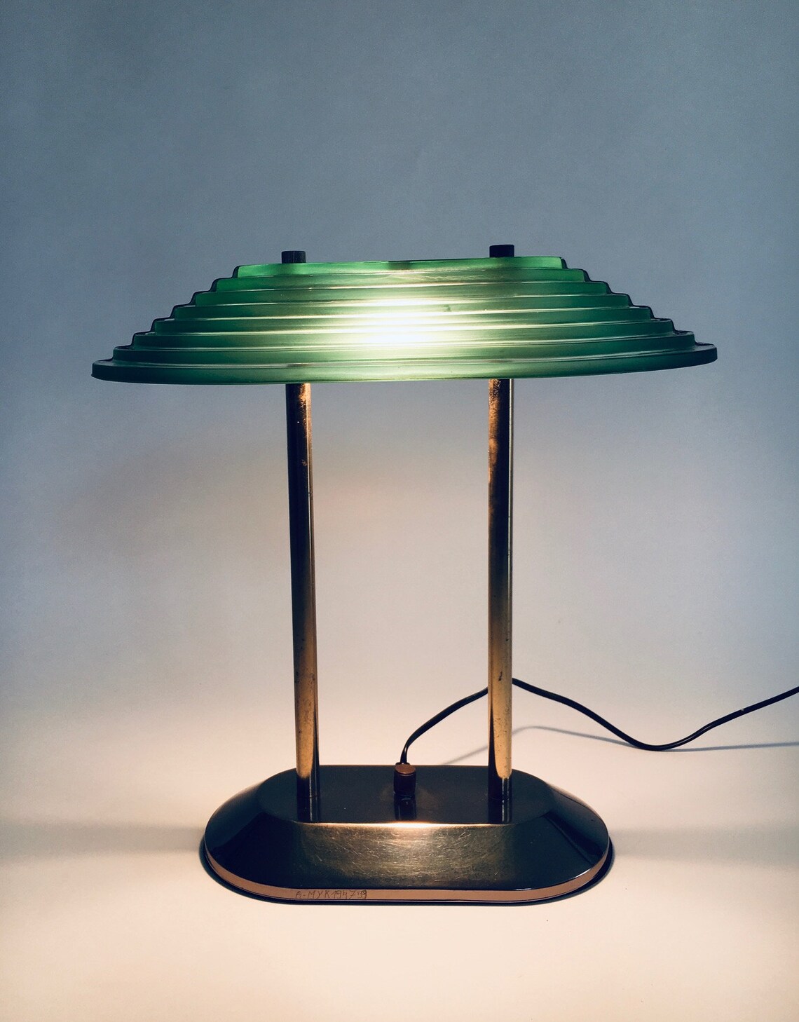 Memphis Style Era Architectural Design Glass Desk Lamp - Etsy