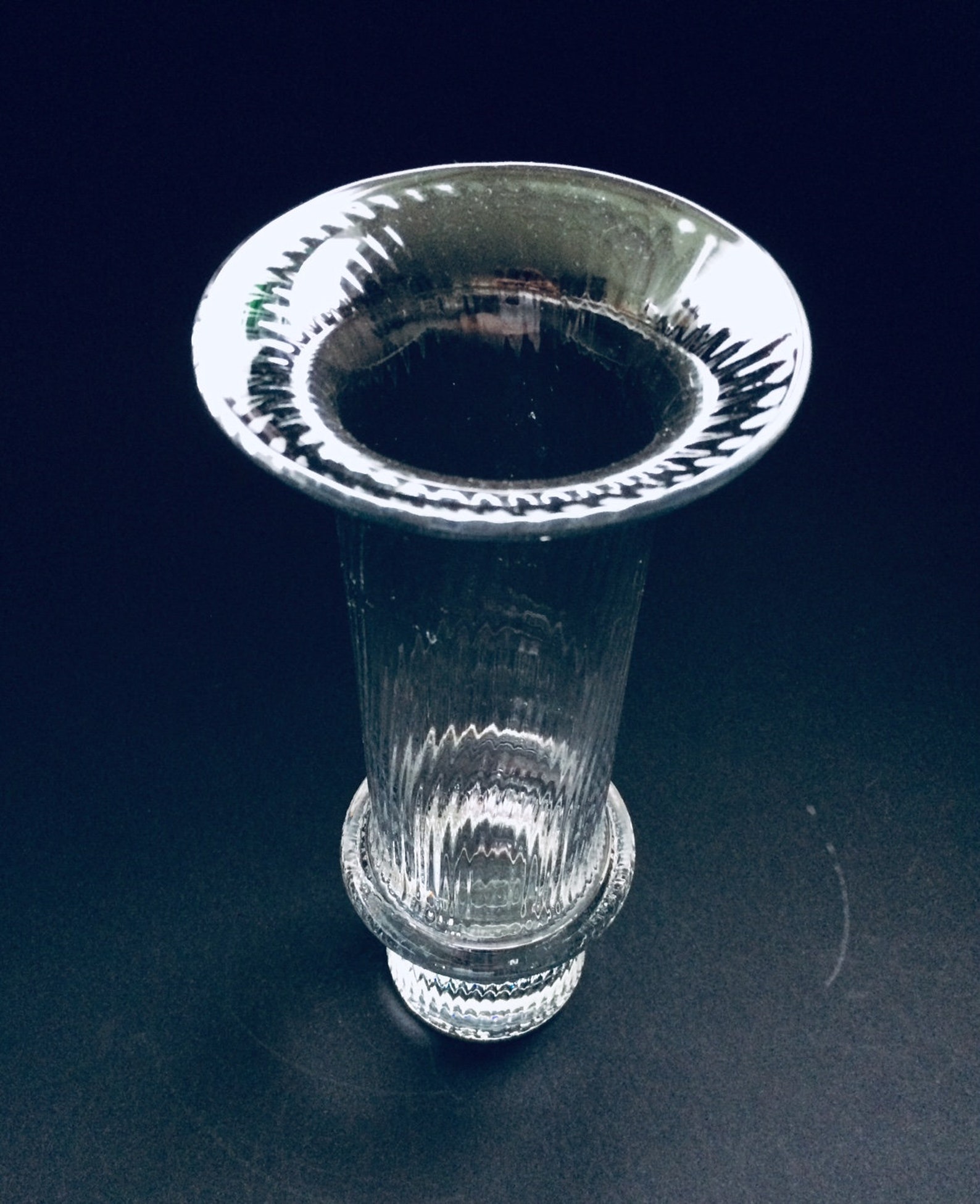Midcentury Modern Scandinavian Design Hooped Clear Glass Vase 1970's - Etsy