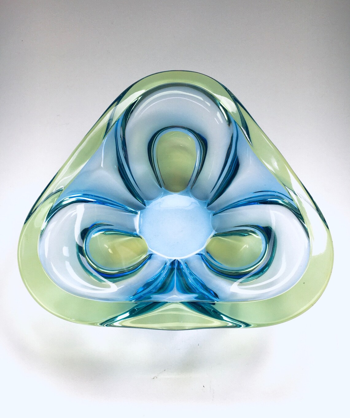 Midcentury Bohemia Czech Design Art Glass Dish 1960's | Etsy