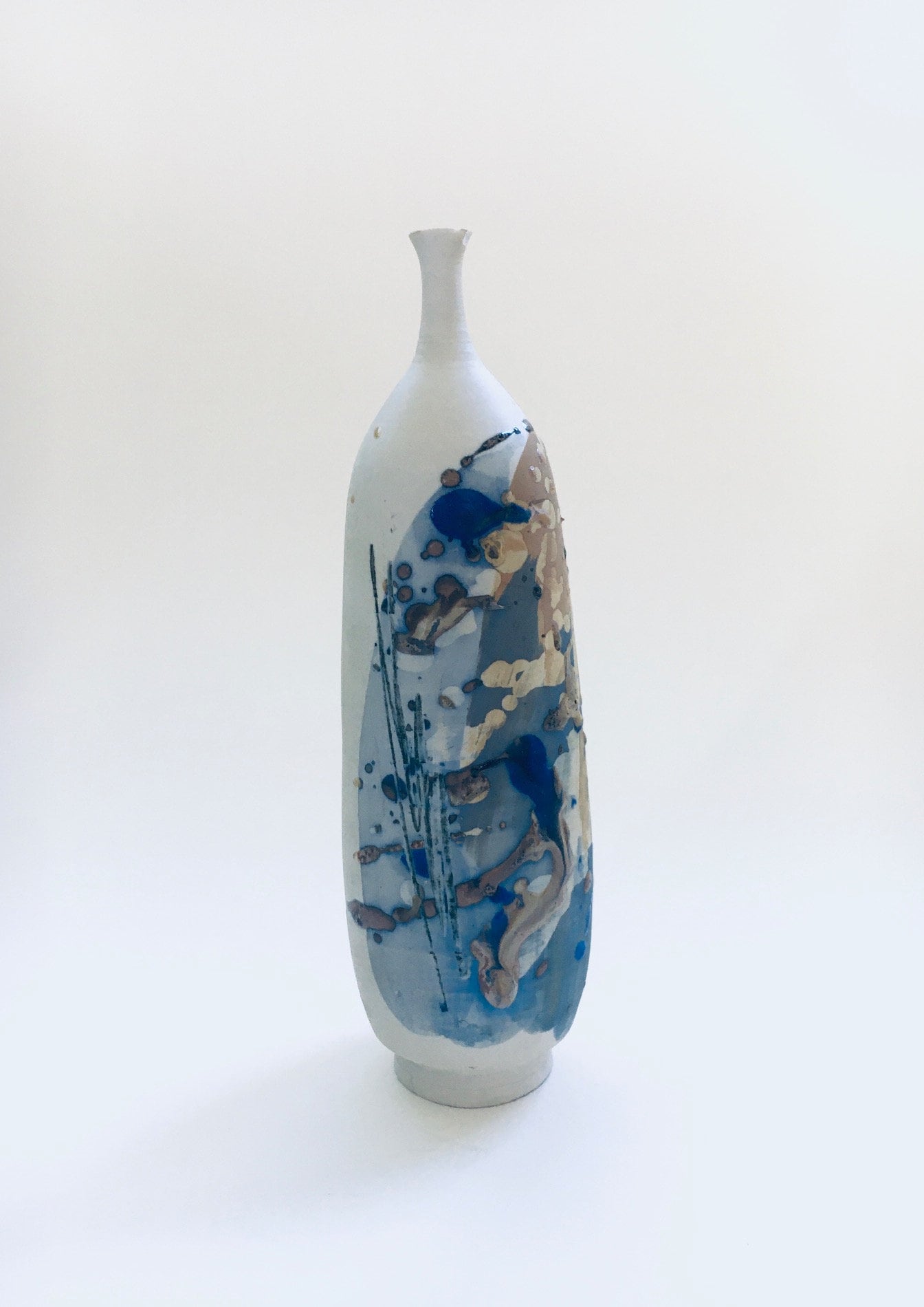 Modern Abstract Art Studio Pottery Vase Signed by Artist - Etsy