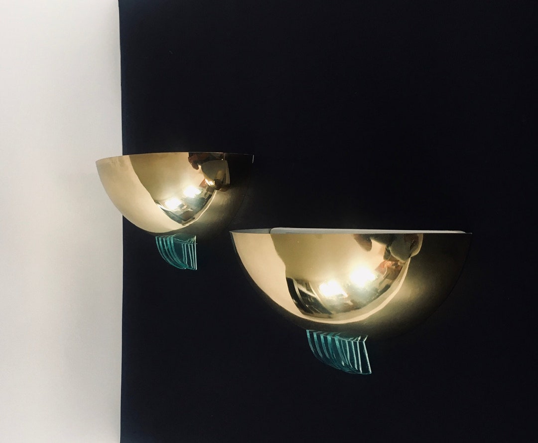 Modernist Design Half Moon Wall Lamp by Massive 1980's - Etsy