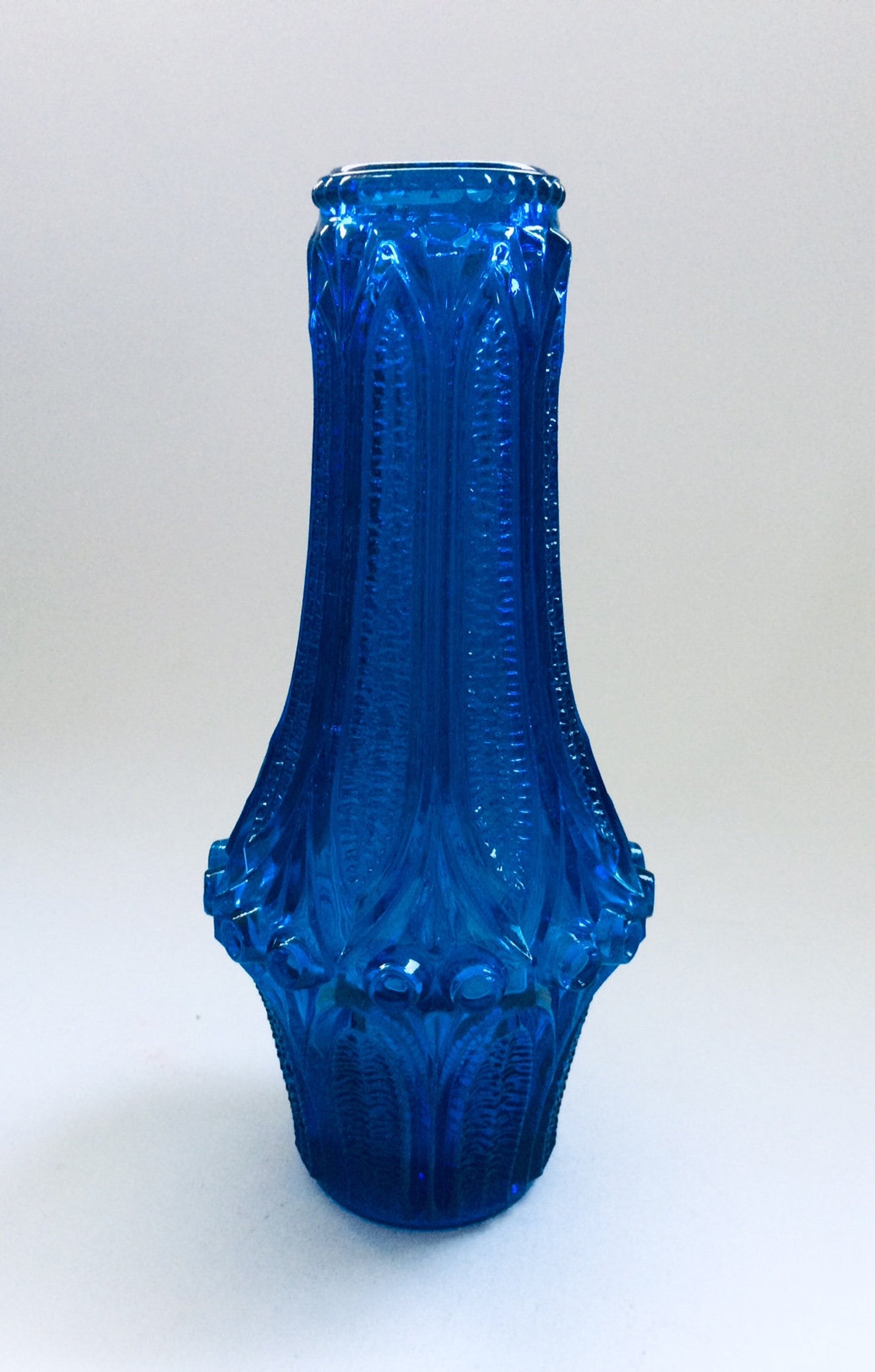 Scandinavian Design Blue Art Glass Vase Finland 1960's - Etsy