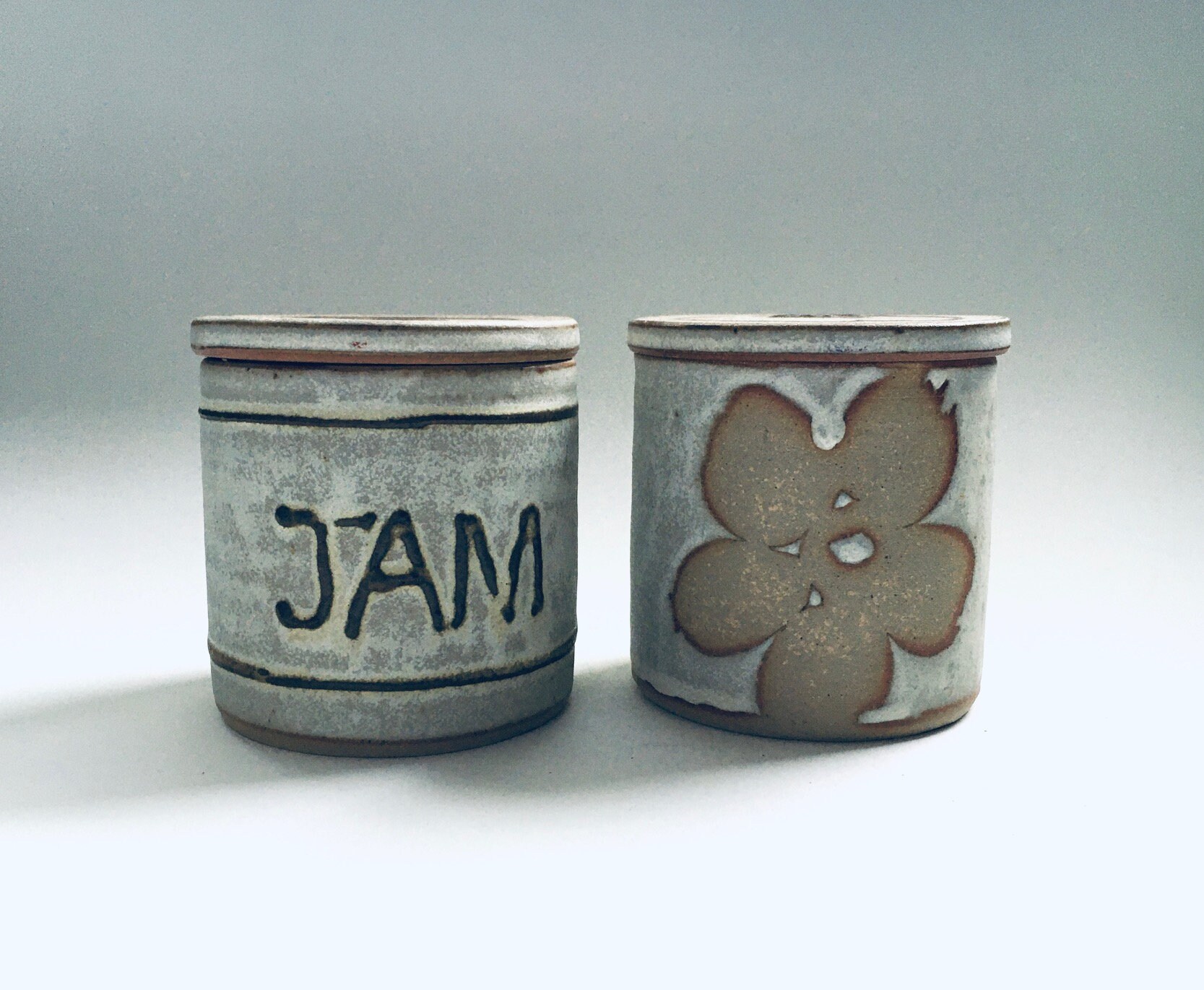 1970's Scottish Studio Pottery Set of Ceramic Containers by J.V ...