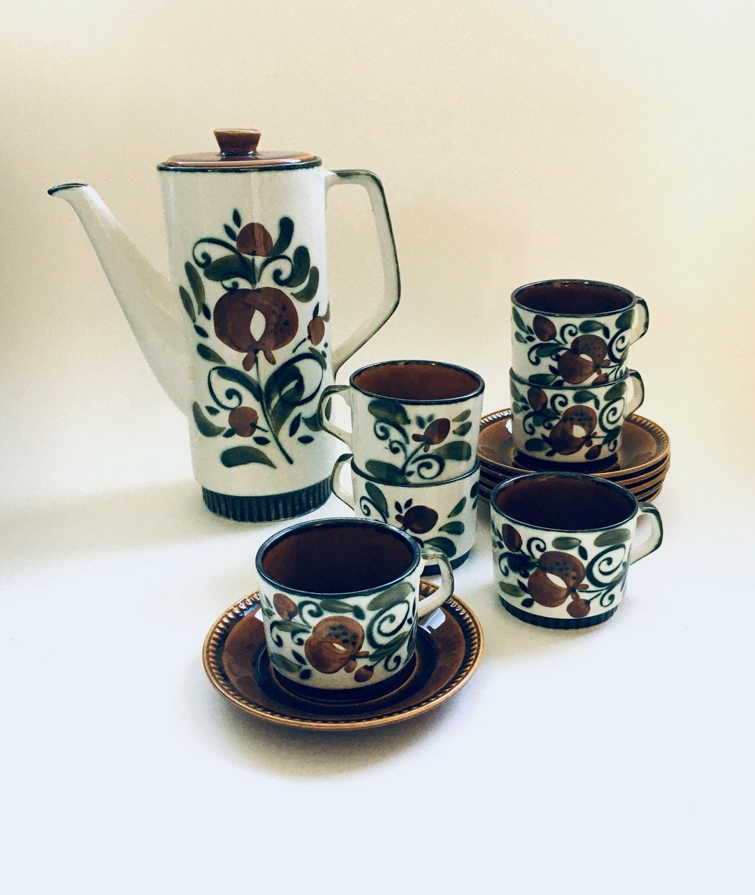 Vintage "delta Rambouillet" Coffee Set by Boch, 1960's Belgium - Etsy