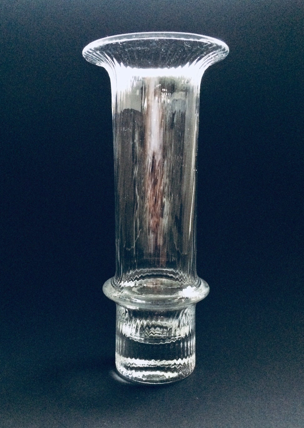 Midcentury Modern Scandinavian Design Hooped Clear Glass Vase 1970's - Etsy