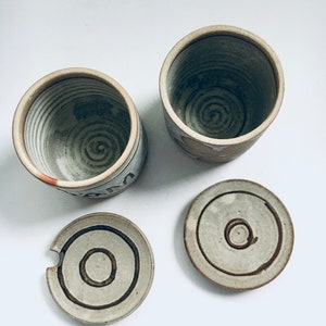 1970's Scottish Studio Pottery Set of Ceramic Containers by J.V ...