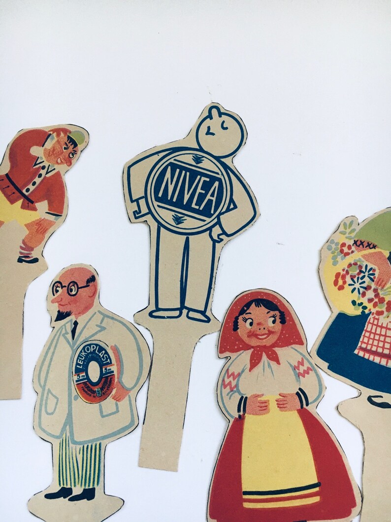 Vintage Advertising NIVEA Poppenkast Hansaplast Paper Kit, 1950's ...