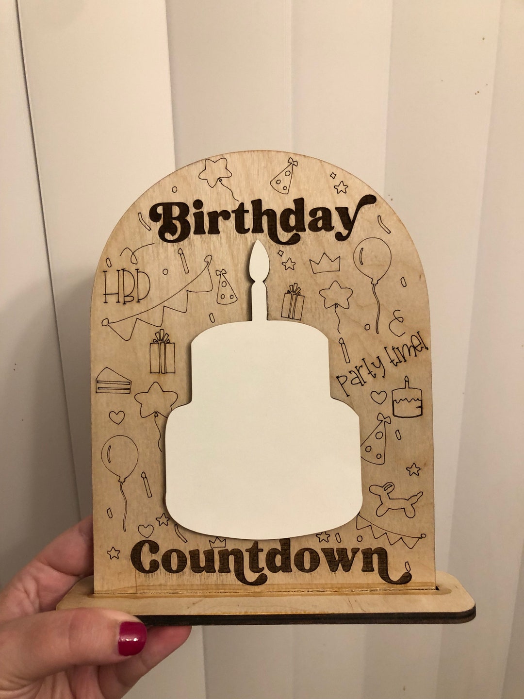 Birthday Countdown Display With Whiteboard - Etsy