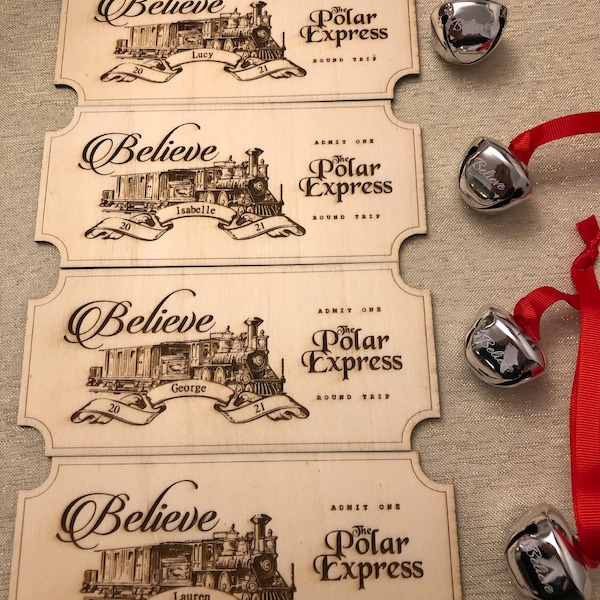 Polar Express Train Ticket Laser Cut - Etsy