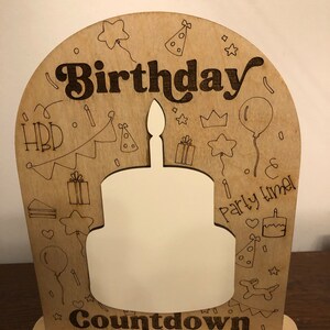 Birthday Countdown Display With Whiteboard - Etsy