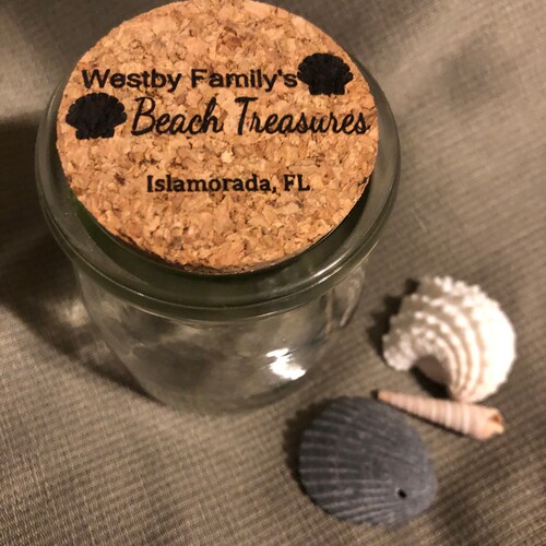 Plastic Seashell Jar Beach Treasures Memory Sand Container - Etsy