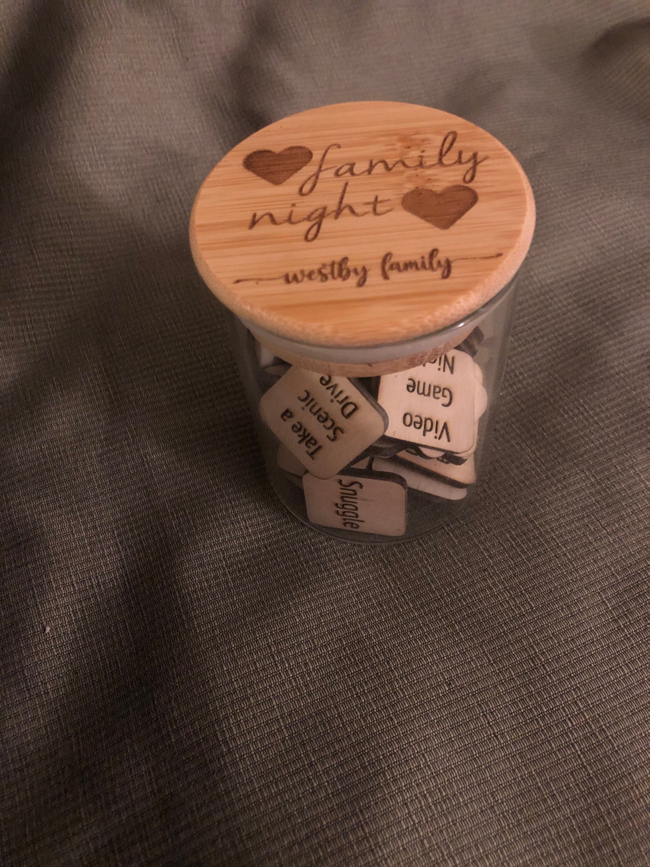 Family Night Jar - Etsy