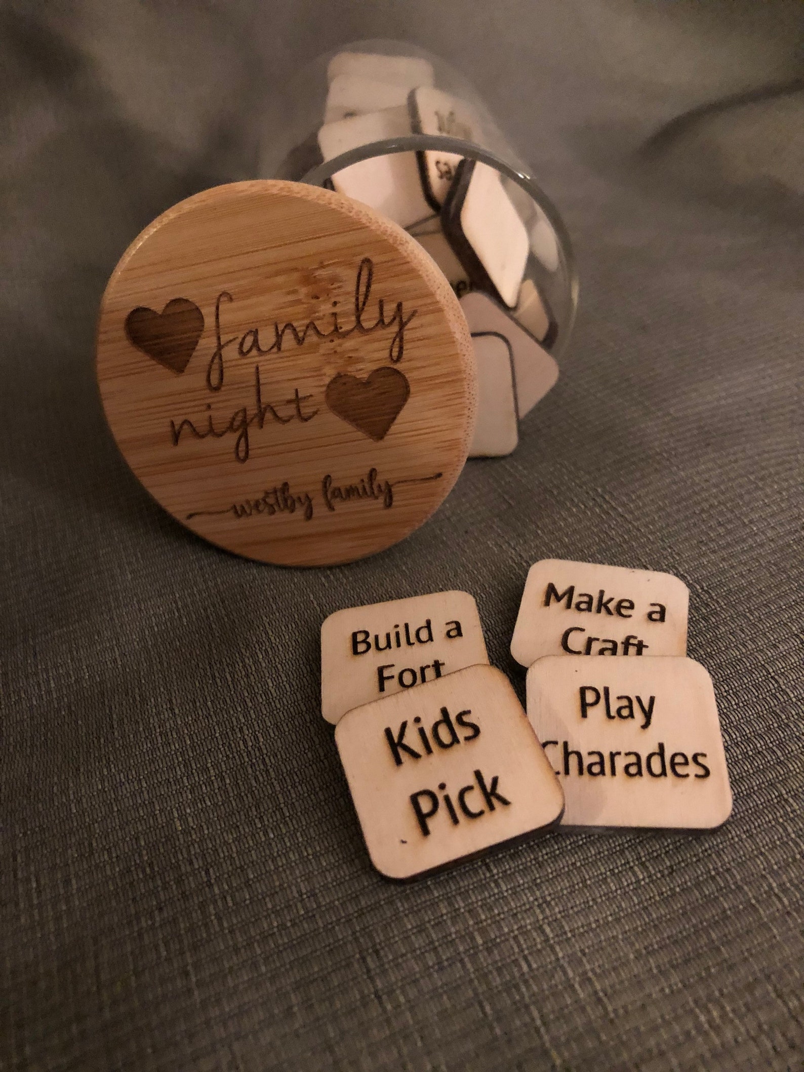 Family Night Jar - Etsy