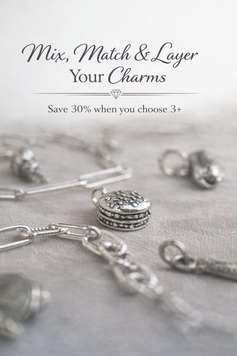 Sterling Silver Cooking Utensils Charm Pendant, Kitchen Themed ...