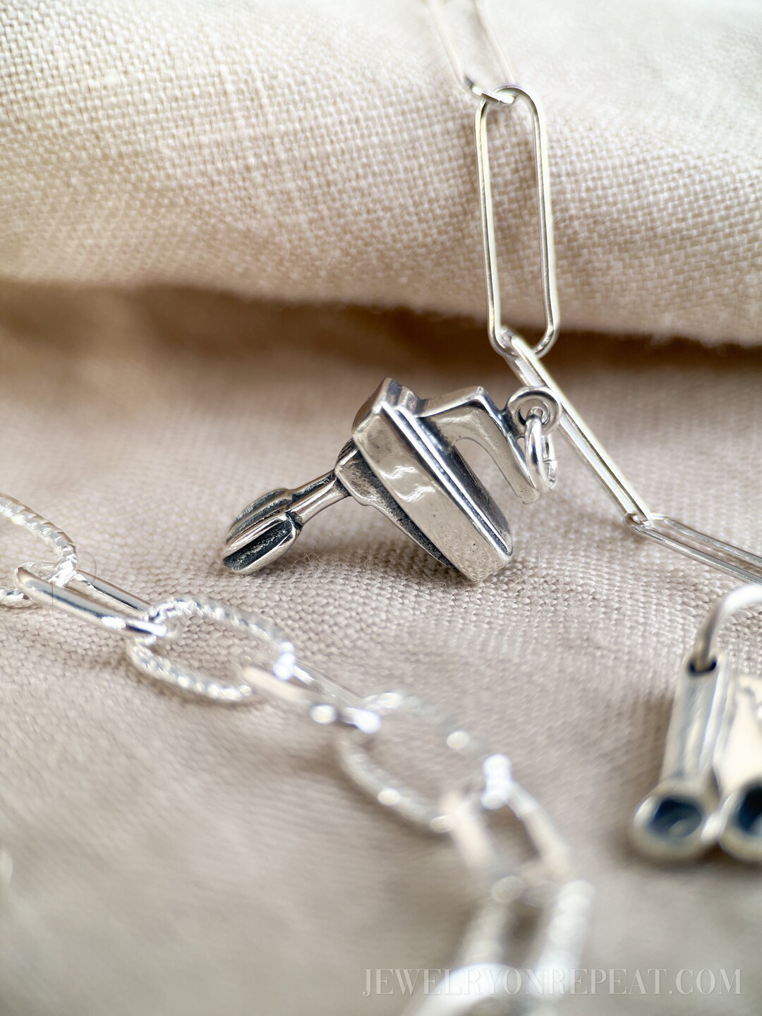 Electric Mixer Pendant – Solid Sterling Silver, Cooking Charm - Etsy