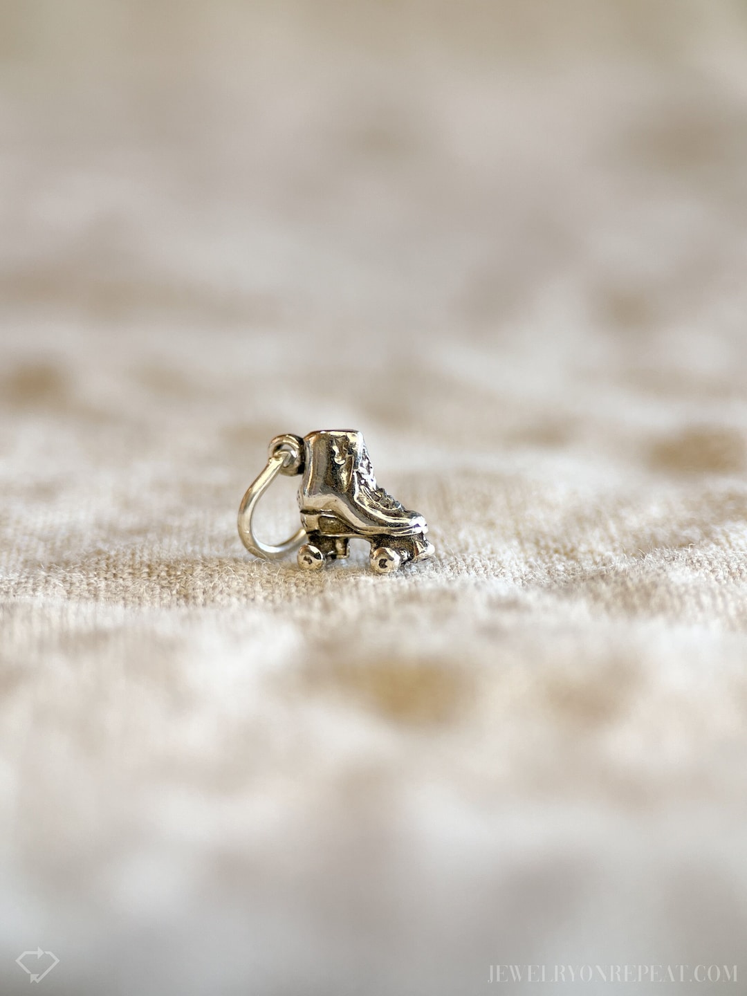 Sterling Silver Roller Skate Charm Pendant, Skating Themed Minimalist ...