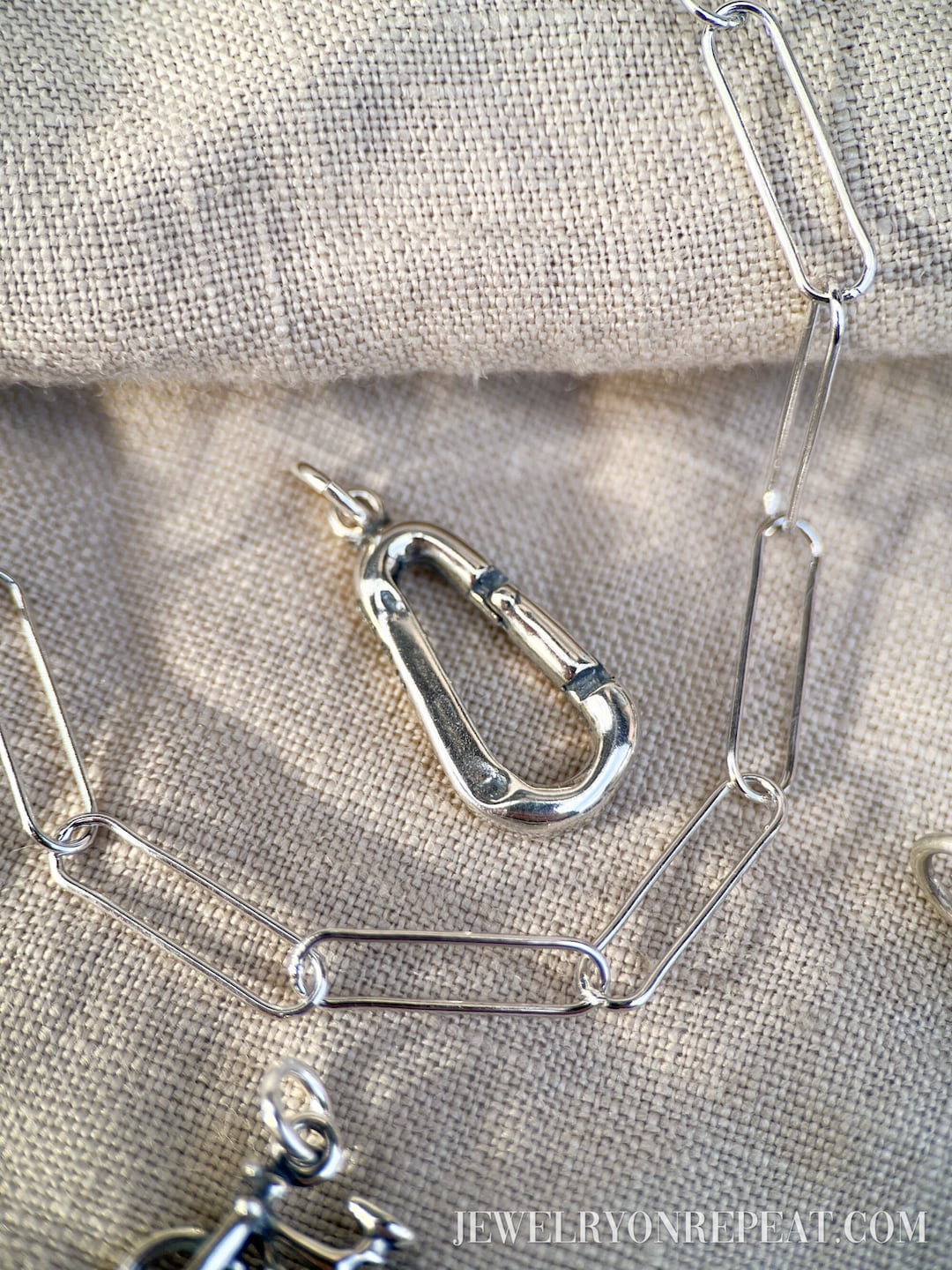 Rock Climbing Carabiner Pendant in Sterling Silver, Adventure Sports ...