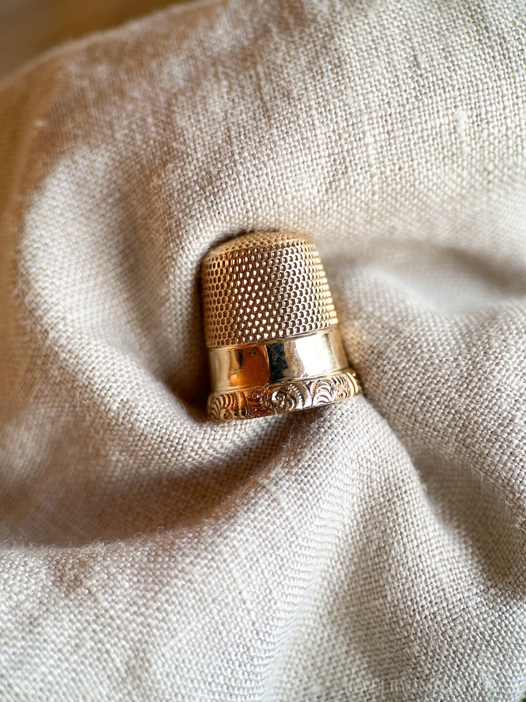 Vintage Thimble in Solid 14k Gold, Antique Jewelry From the 1950s - Etsy