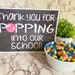 Thank You for Popping Into Our School 8.5"x11" DIGITAL Print - Etsy