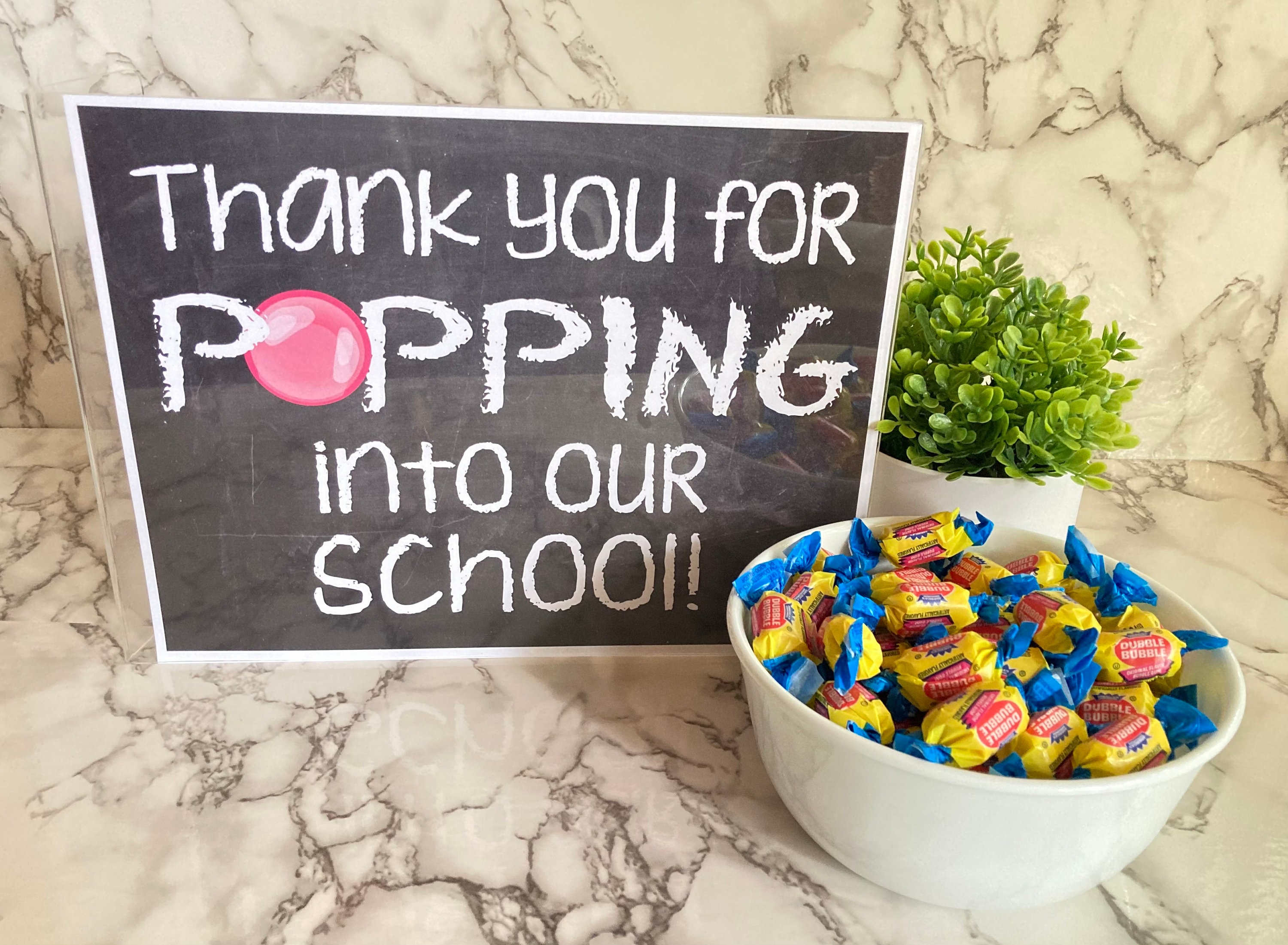 Thank You for Popping Into Our School 8.5"x11" DIGITAL Print - Etsy