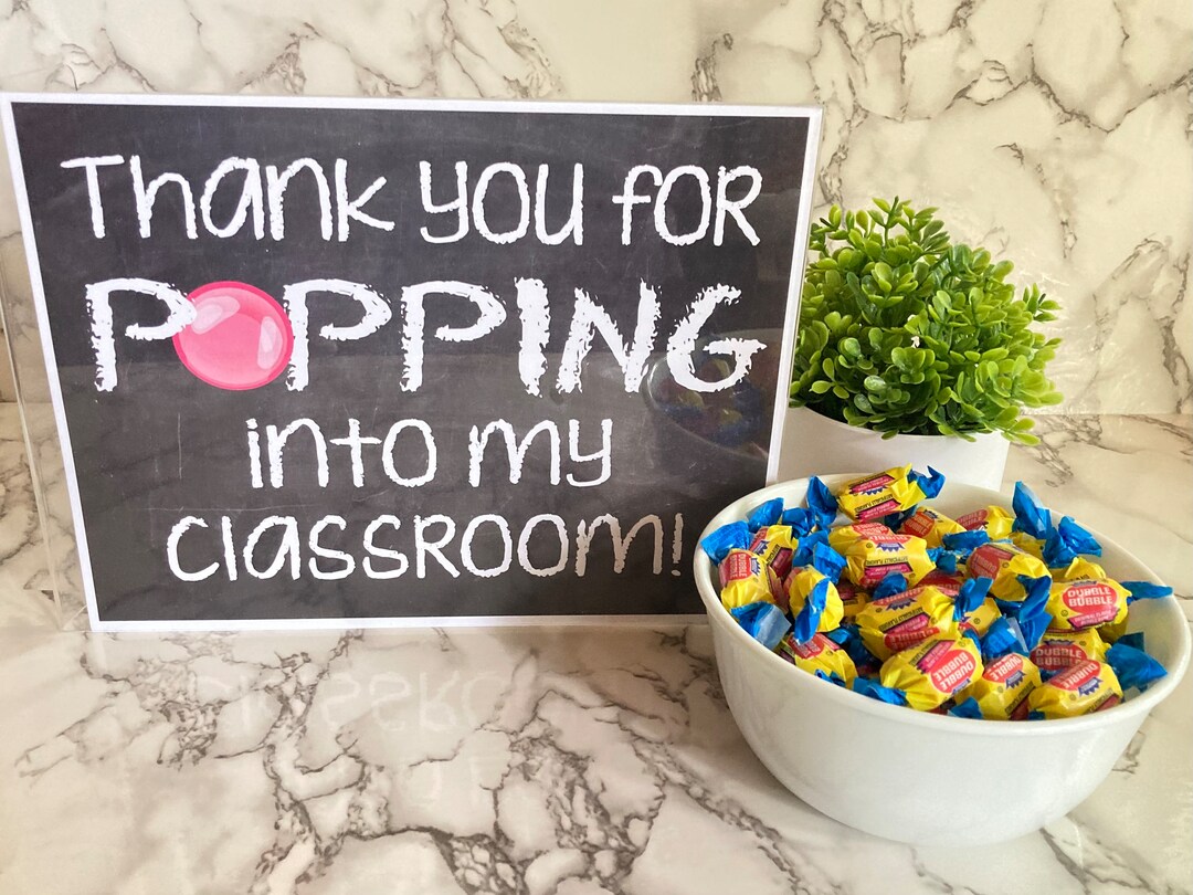 Thank You for Popping Into My Classroom 8.5"x11" DIGITAL Print - Etsy