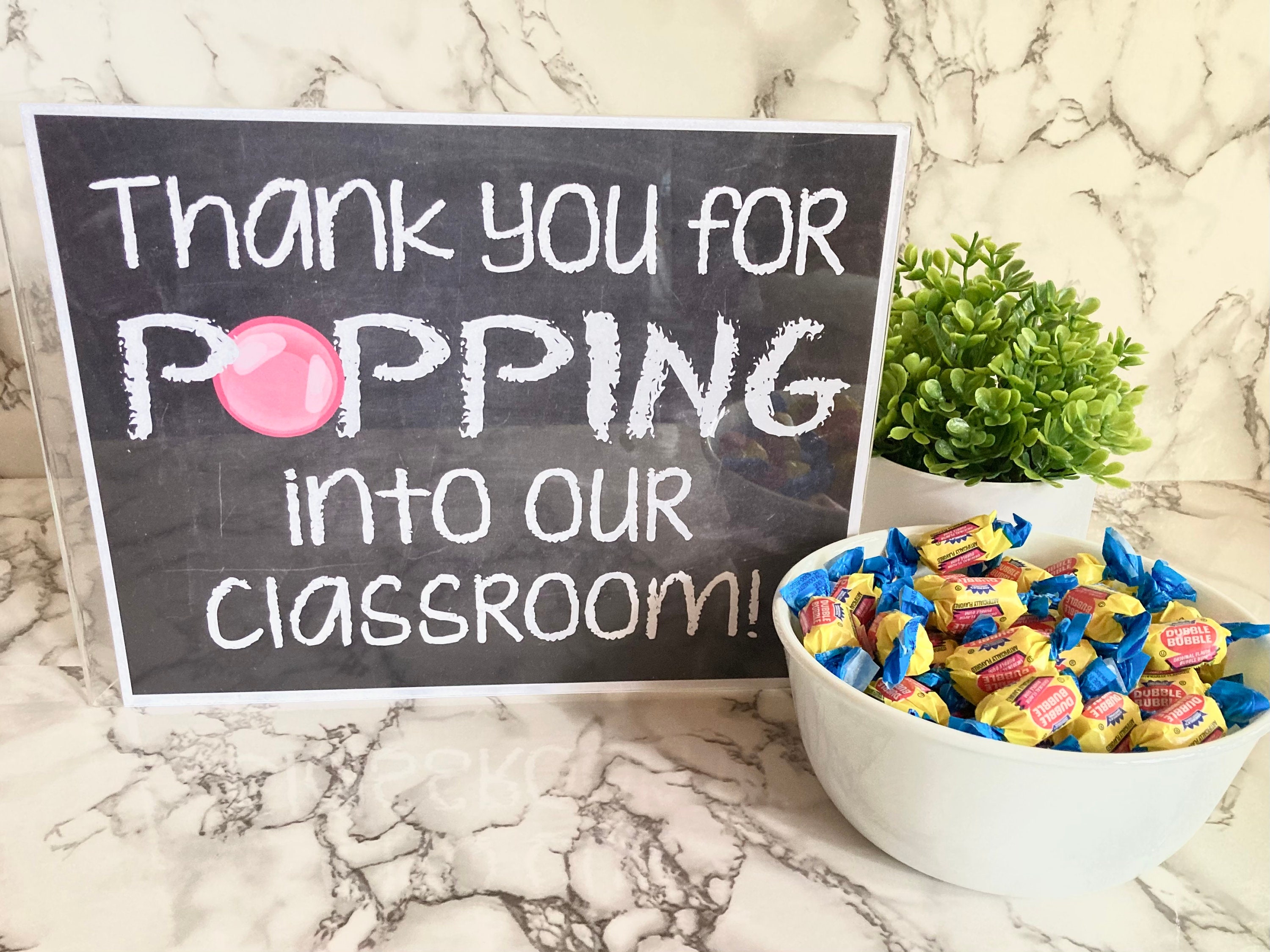 Thank You for Popping Into My Classroom 8.5"x11" DIGITAL Print - Etsy