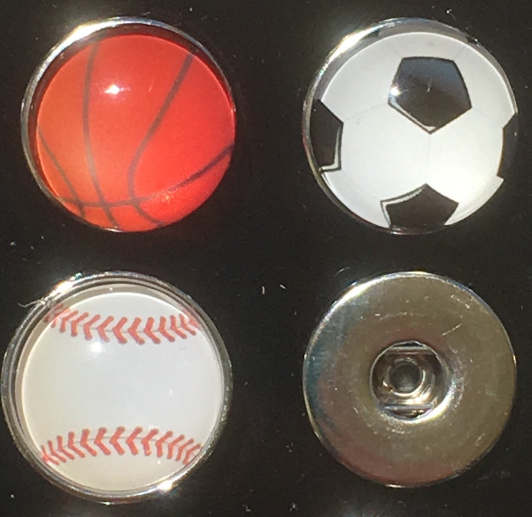 Sporty Snap Charms Sport Snaps Football Snaps Gator Snaps - Etsy