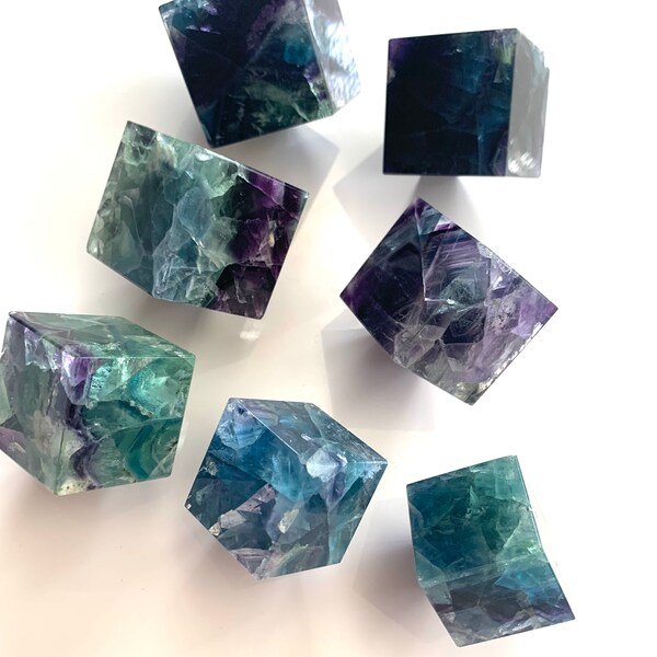 Fluorite Cubes - Etsy