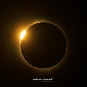 Total Solar Eclipse Photo, Color Photograph, Black and Orange, Fine ...