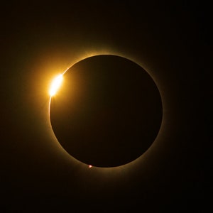 Total Solar Eclipse Photo, Color Photograph, Black and Orange, Fine ...