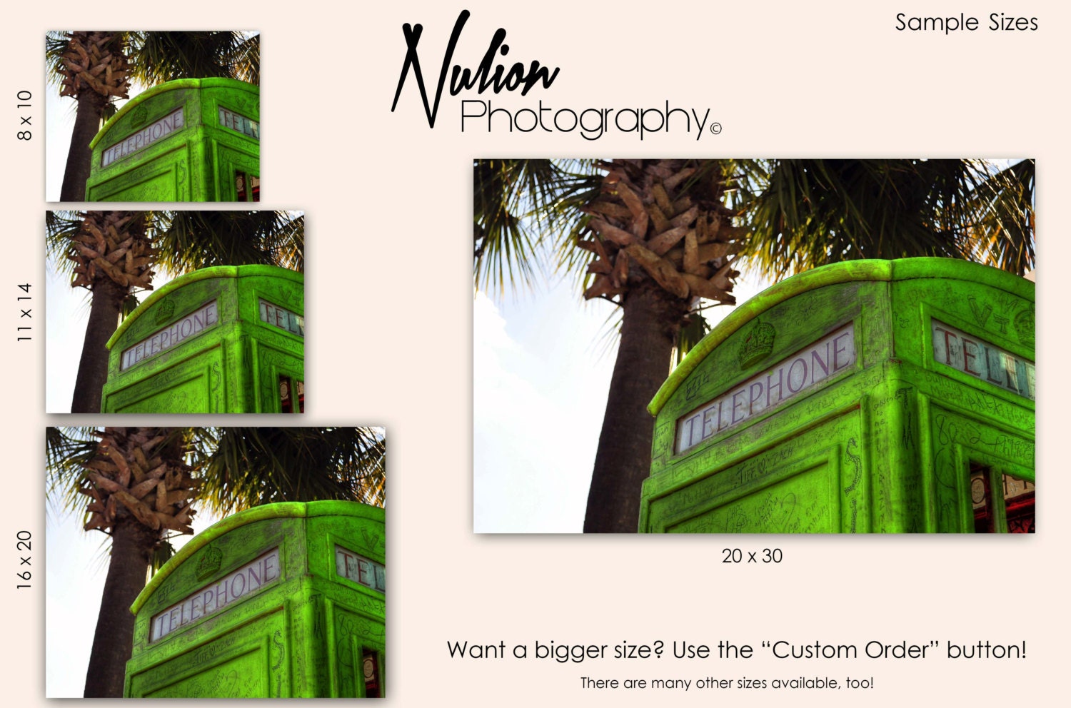 Green Phone Booth Photo HDR Photograph Neon Green Brown - Etsy