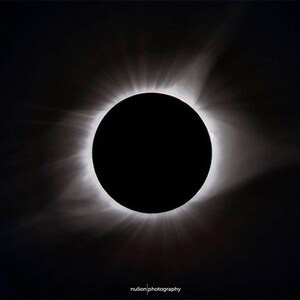 Total Solar Eclipse Photo Color Photograph Black and White - Etsy
