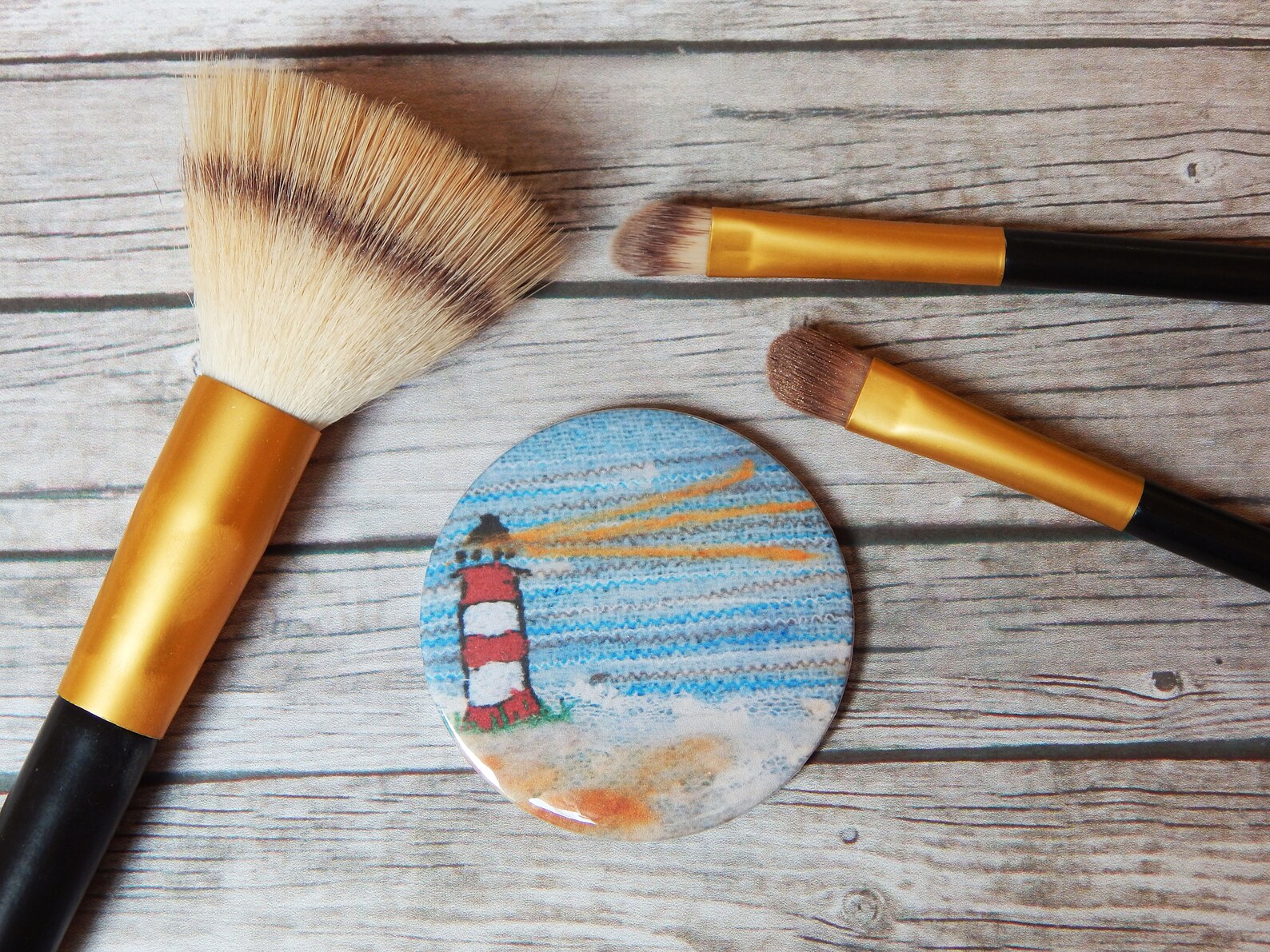 Lighthouse Mirror Nautical Gift Travel Mirror - Etsy